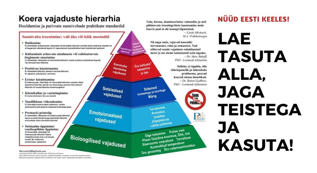 Pressiteade: Koera vajaduste hierarhia on nüüd kättesaadav eesti keeles ...